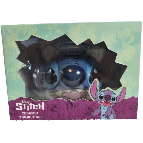Disney | Accessories | Disney Stitch Ceramic Trinket Jar For Jewelry ...
